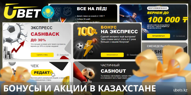 Ubet Бонус — Спортивные акции для казахских игроков